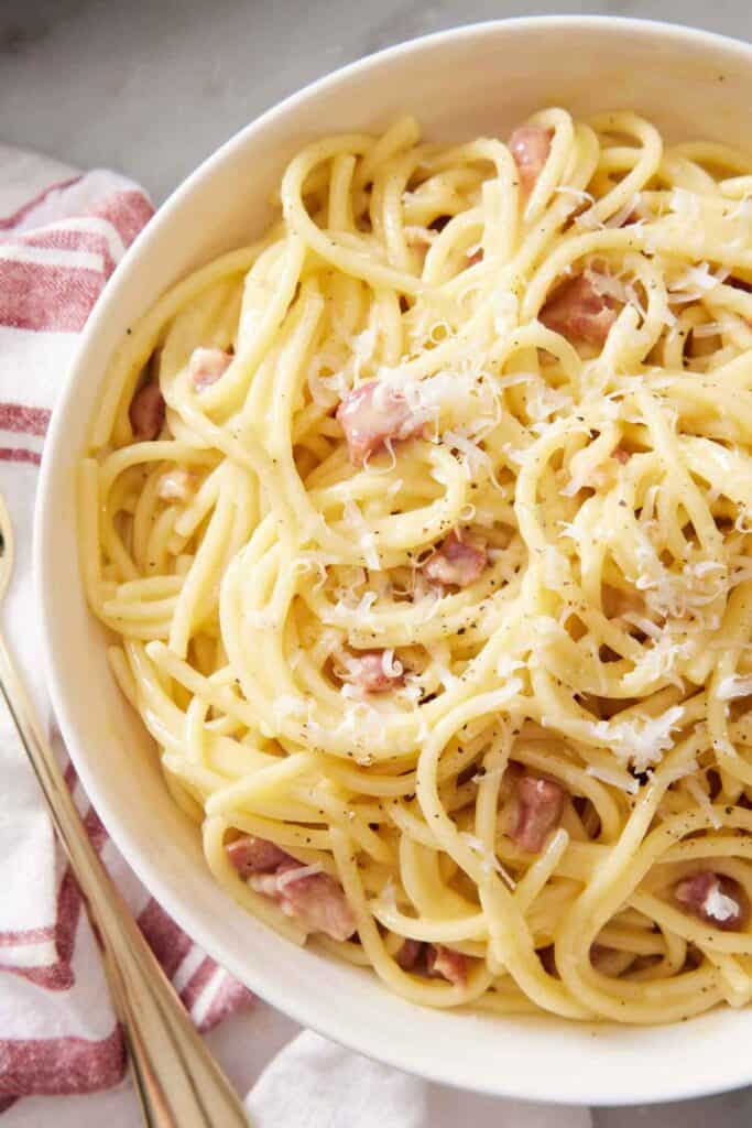 Pasta Carbonara Recipe - Preppy Kitchen