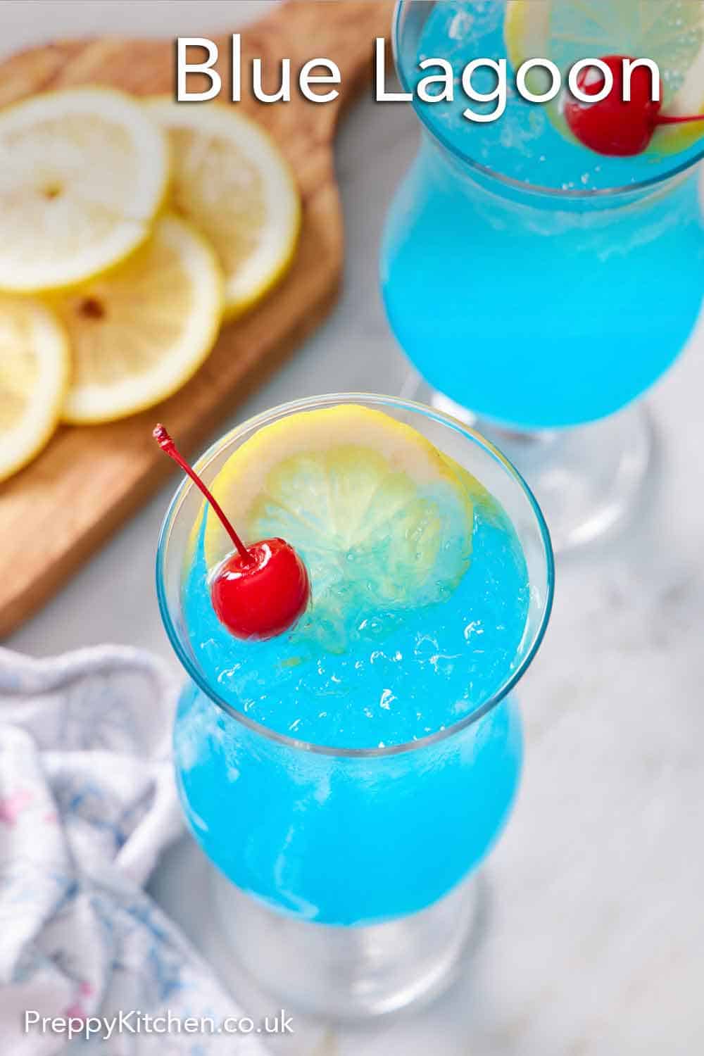 Blue Lagoon Cocktail Recipe - Preppy Kitchen