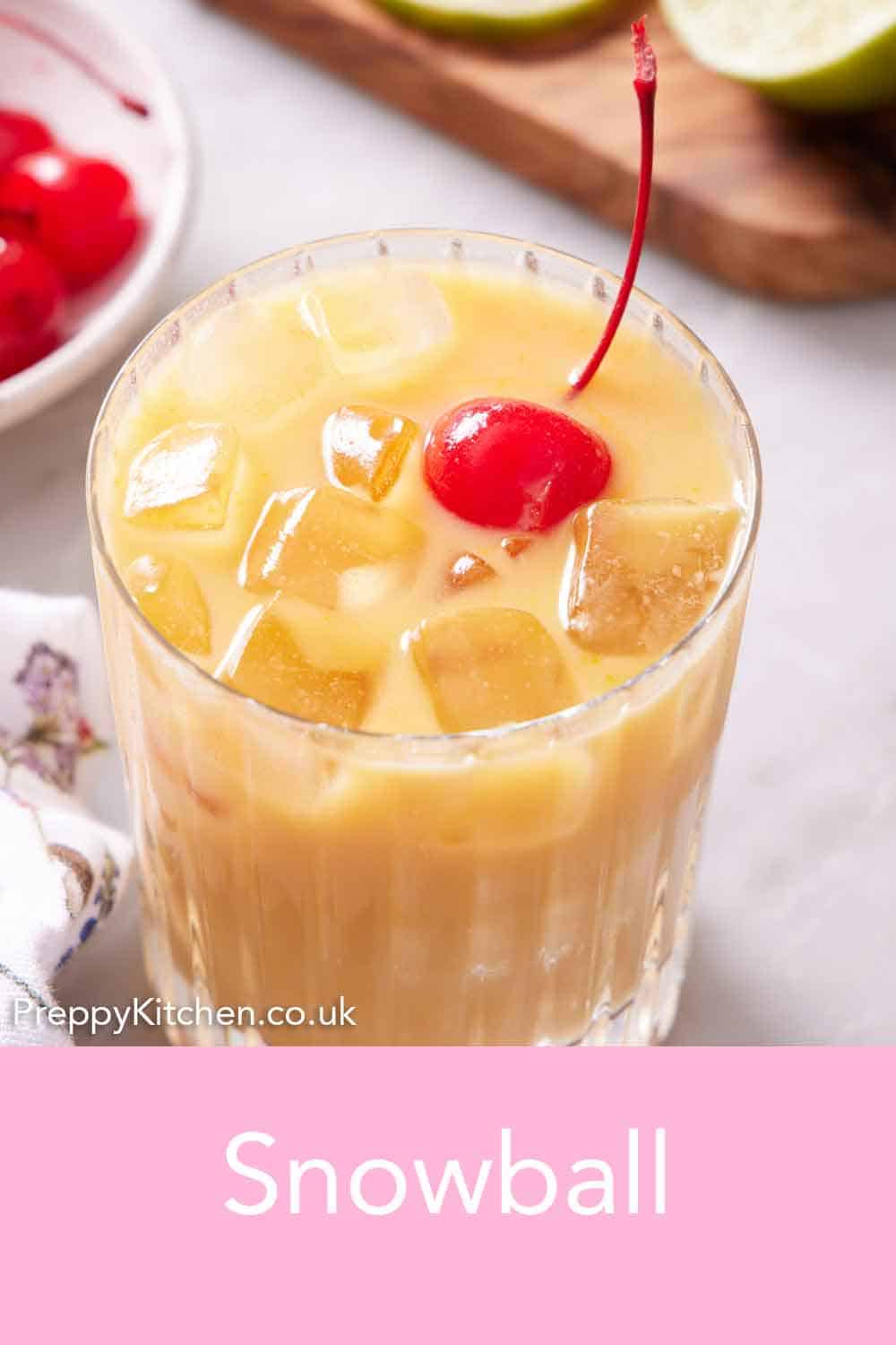 Snowball Cocktail Recipe - Preppy Kitchen